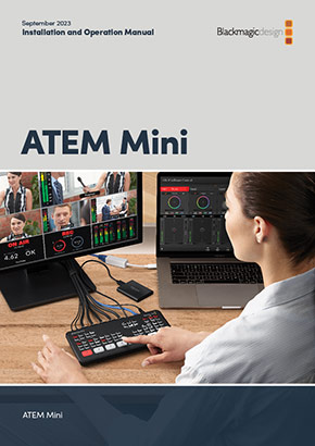 ATEM Mini Manual