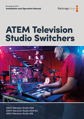 ATEM Television Studio Switchers Manual