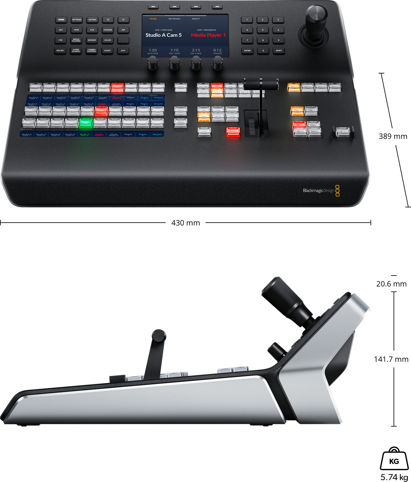 Blackmagic ATEM 1 M/E Advanced Panel 10