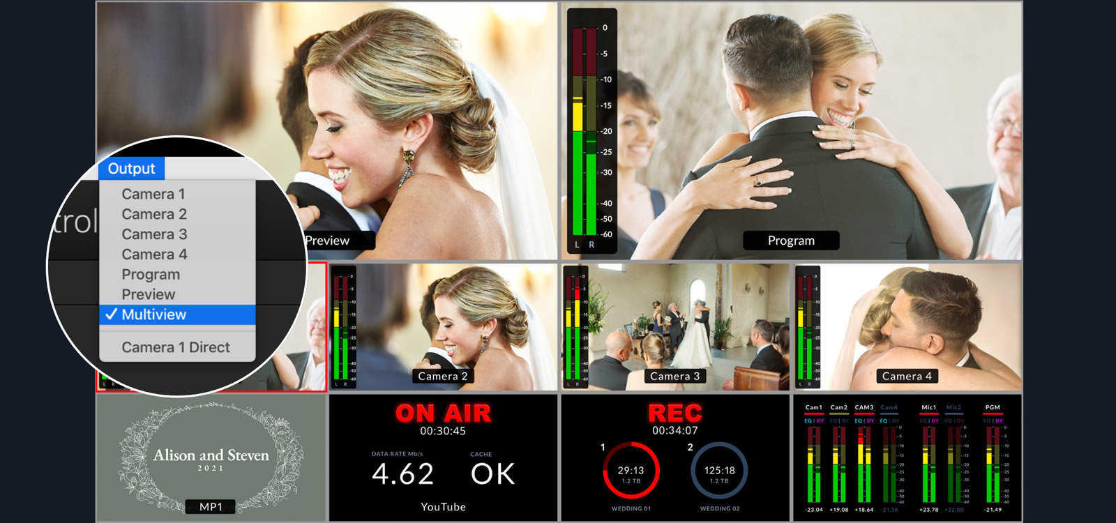 Atem Mini Pro Switcher de video Blackmagic – Reyshop.net