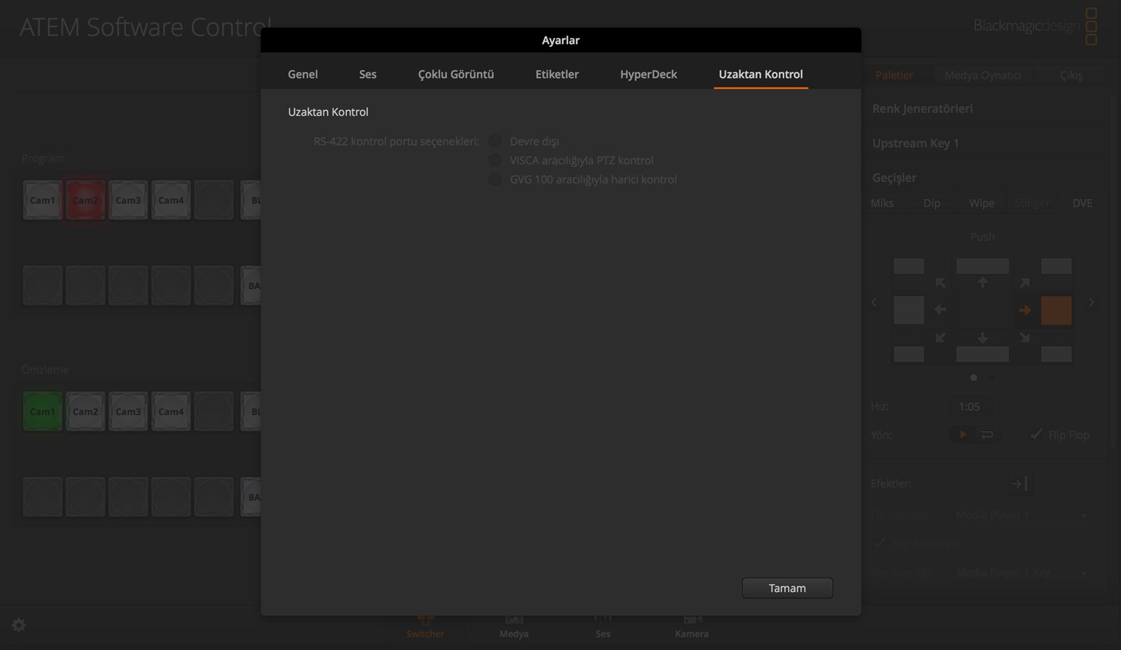 ATEM Mini – Yazılım Kontrolü | Blackmagic Design