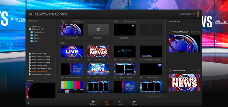 ATEM Television Studio – Features | Blackmagic Design