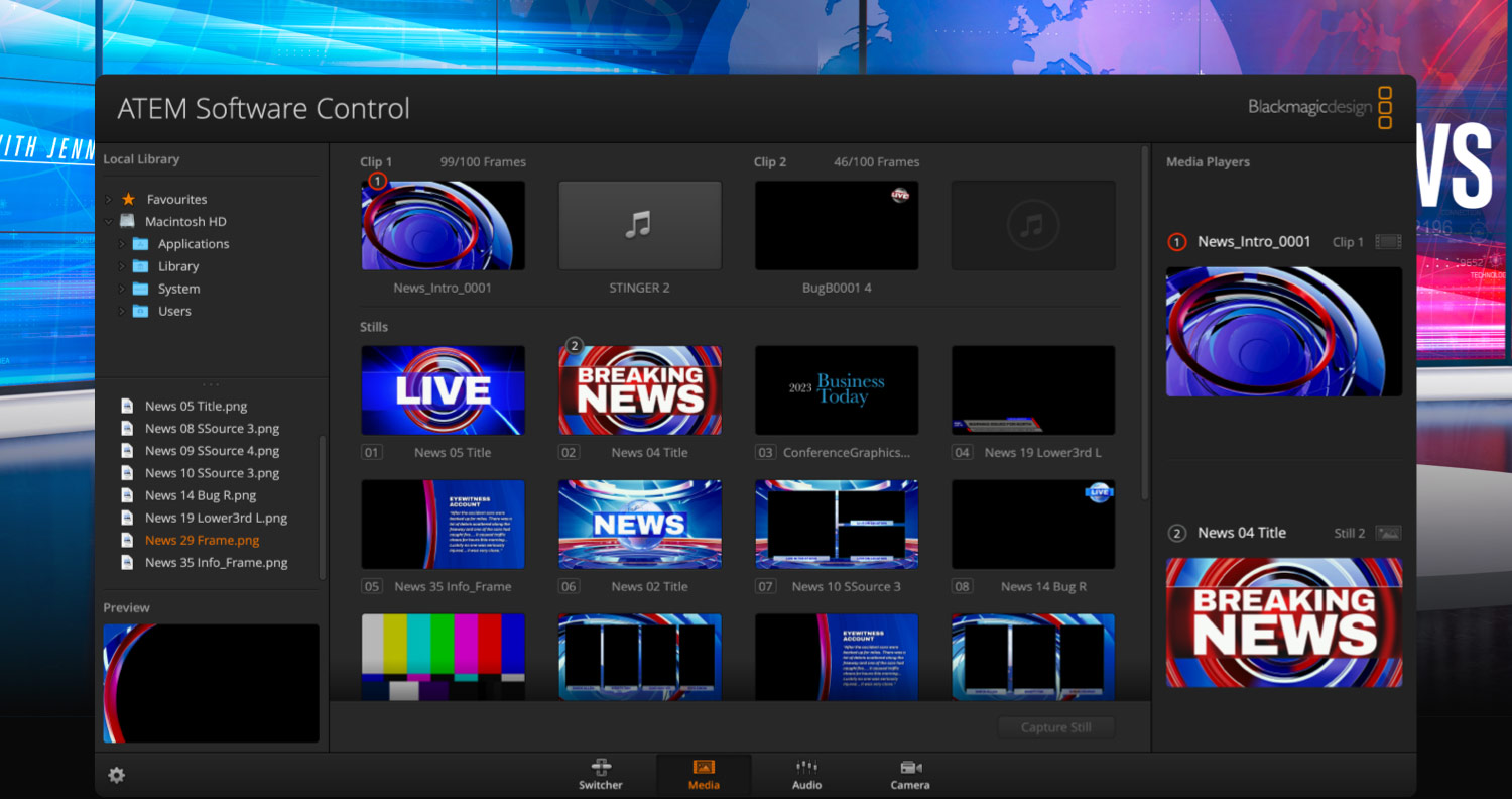 ATEM Television Studio – Features | Blackmagic Design