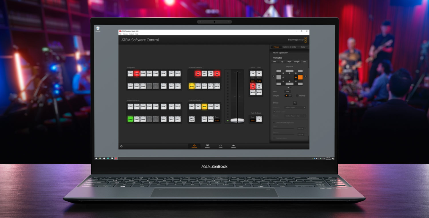 ATEM Television Studio – Controle por Software | Blackmagic Design