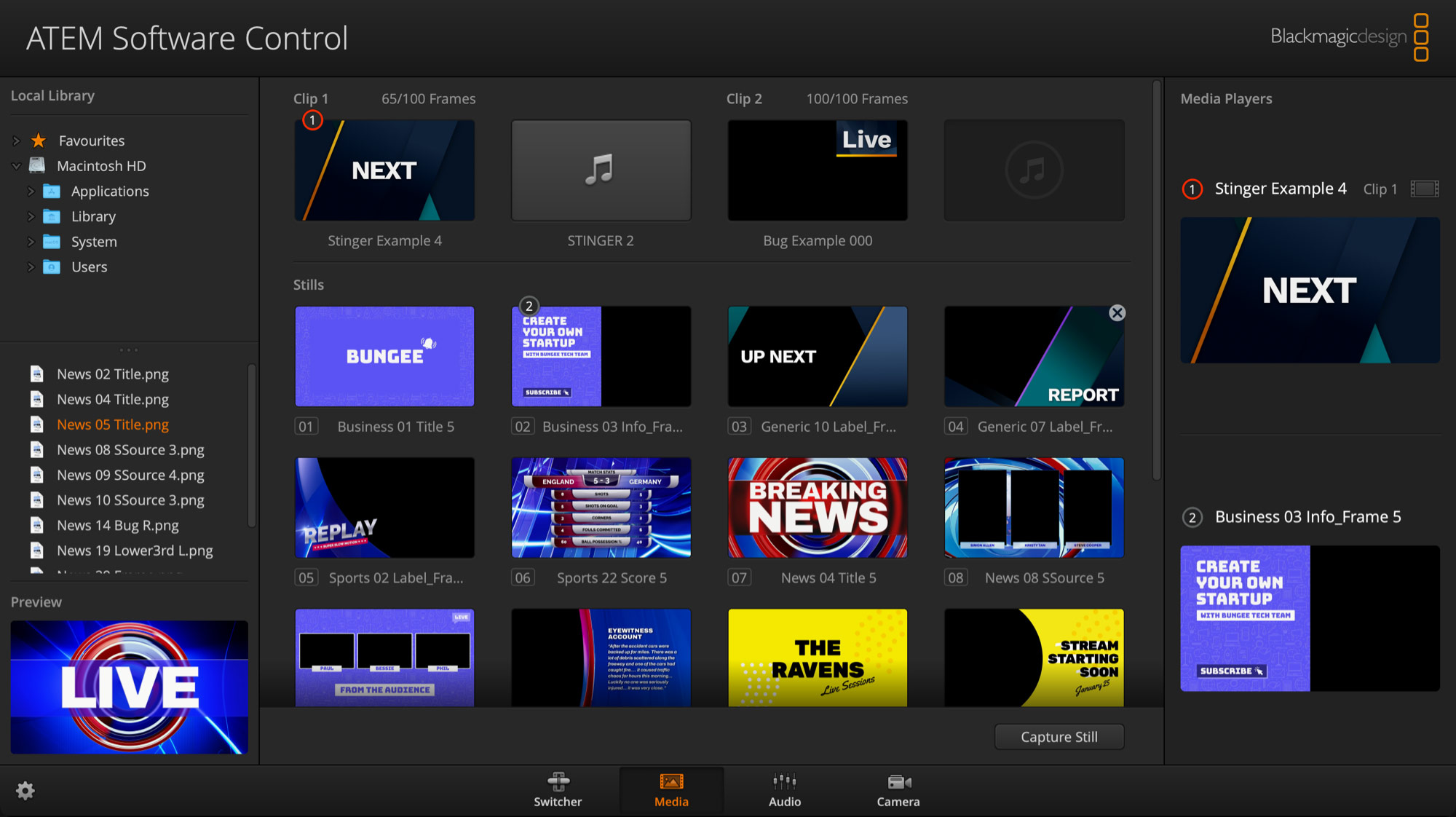 ATEM Television Studio – Software | Blackmagic Design