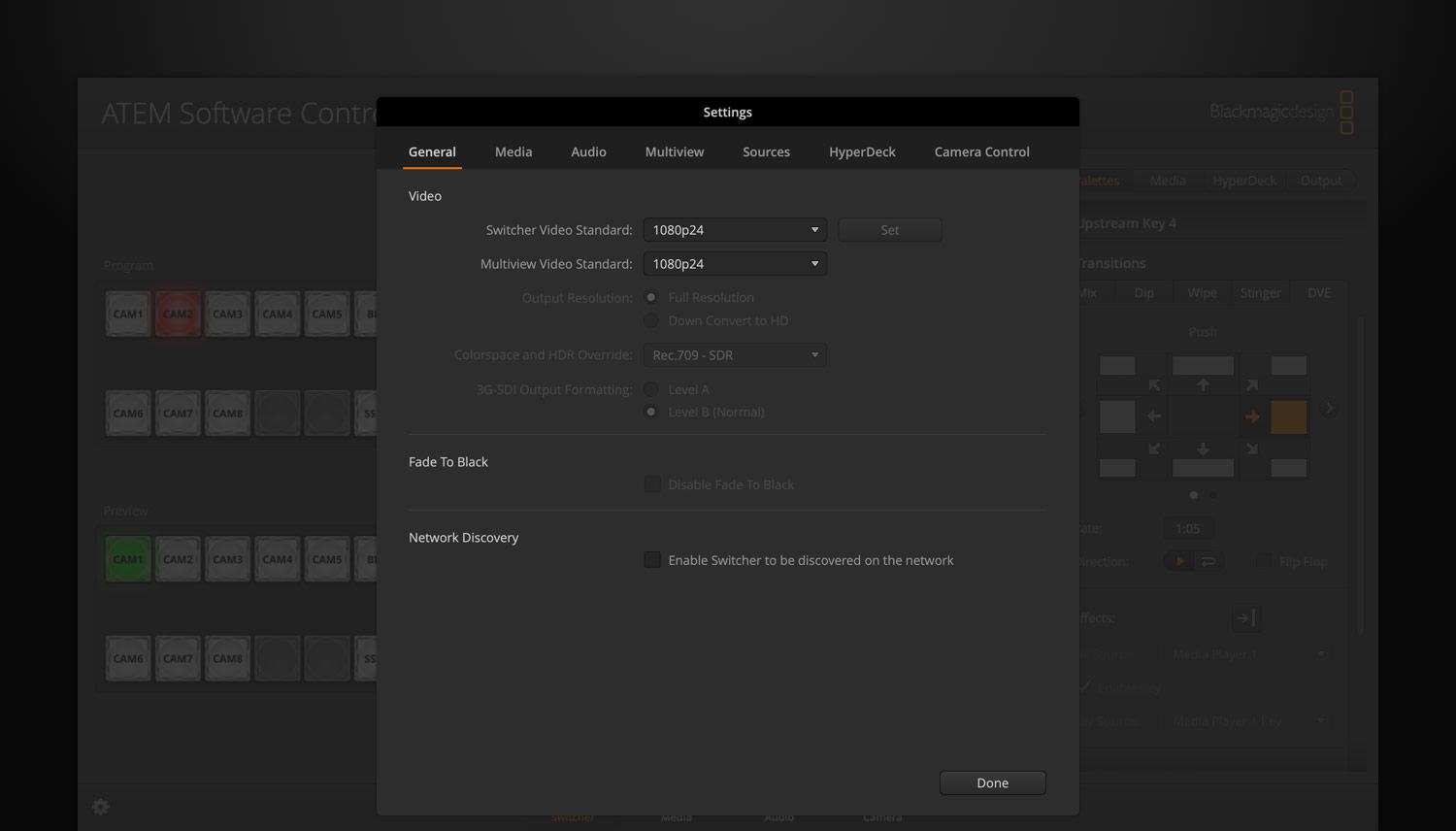 ATEM Television Studio – Software Control | Blackmagic Design