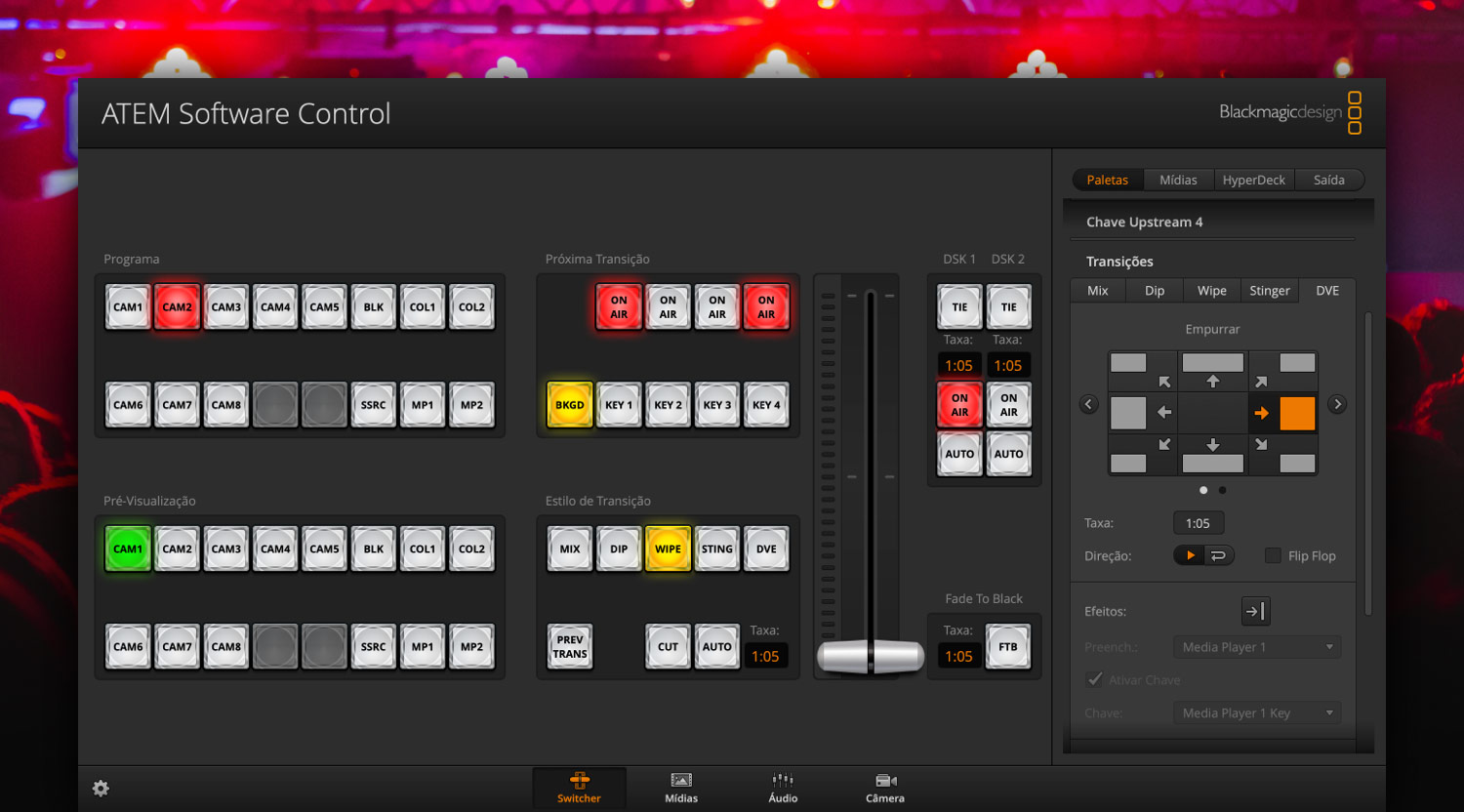 ATEM Television Studio – Controle por Software | Blackmagic Design
