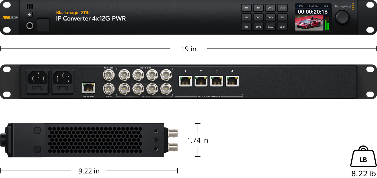 Blackmagic 2110 IP Converter – Tech Specs | Blackmagic Design