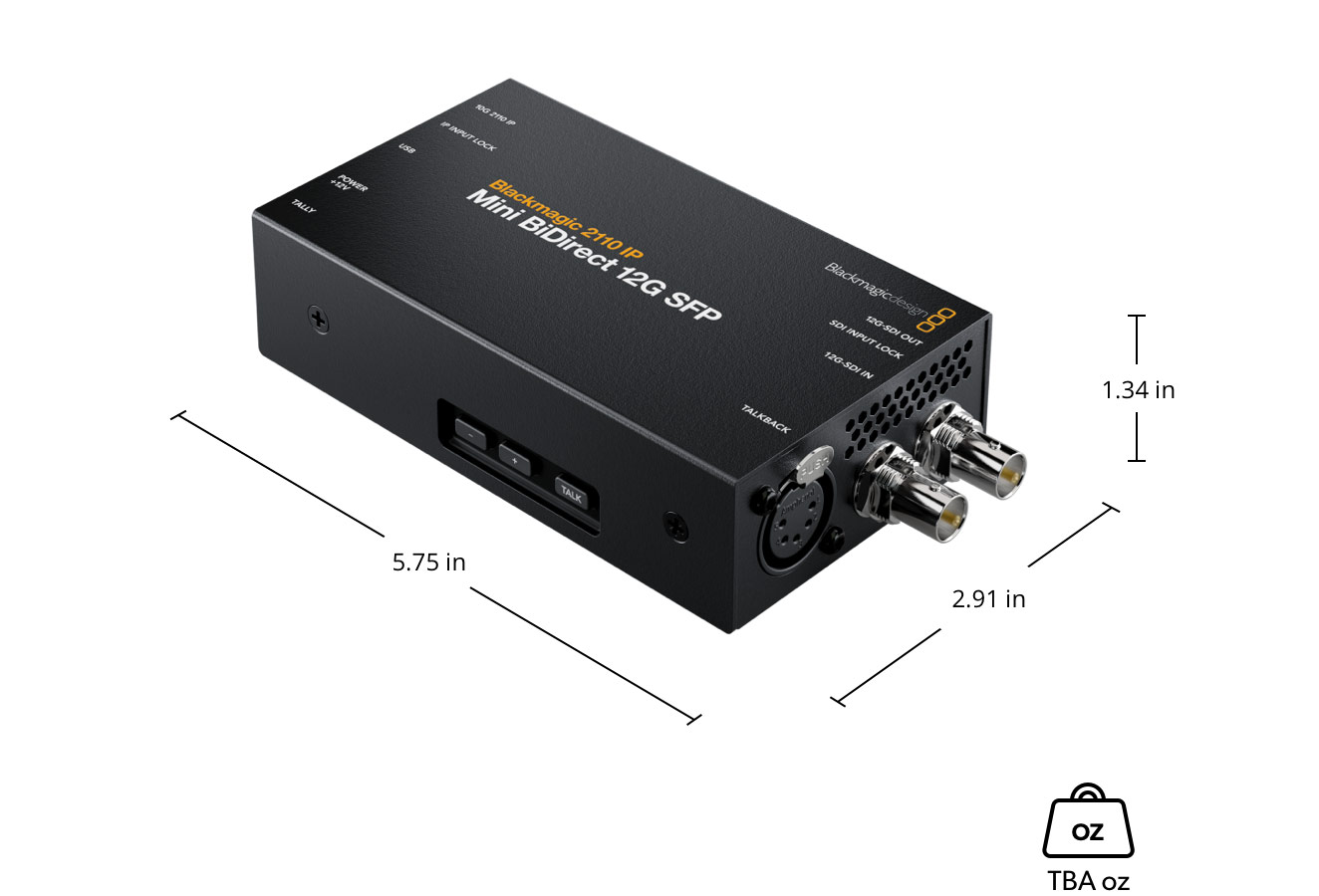 Blackmagic 2110 IP Converter – Tech Specs | Blackmagic Design