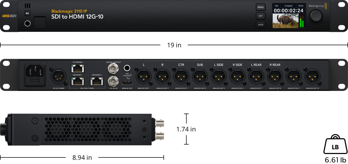 Blackmagic 2110 IP Converter – Tech Specs | Blackmagic Design
