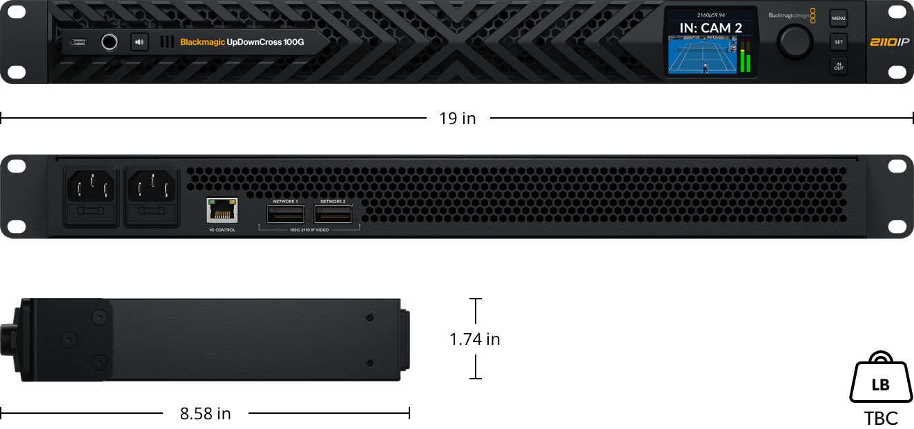 Blackmagic 2110 IP Converter – Tech Specs | Blackmagic Design