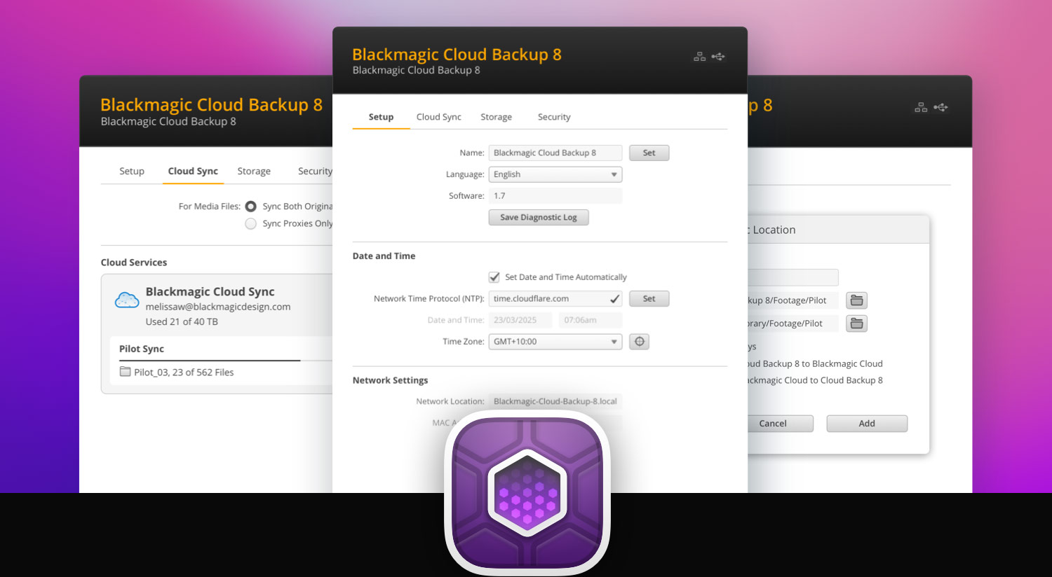Blackmagic Cloud Backup | Blackmagic Design