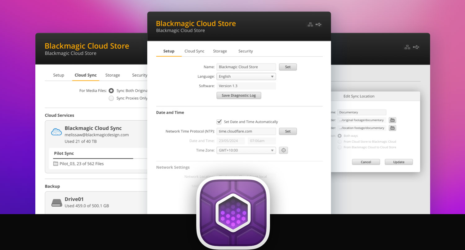 Blackmagic Cloud Store | Blackmagic Design
