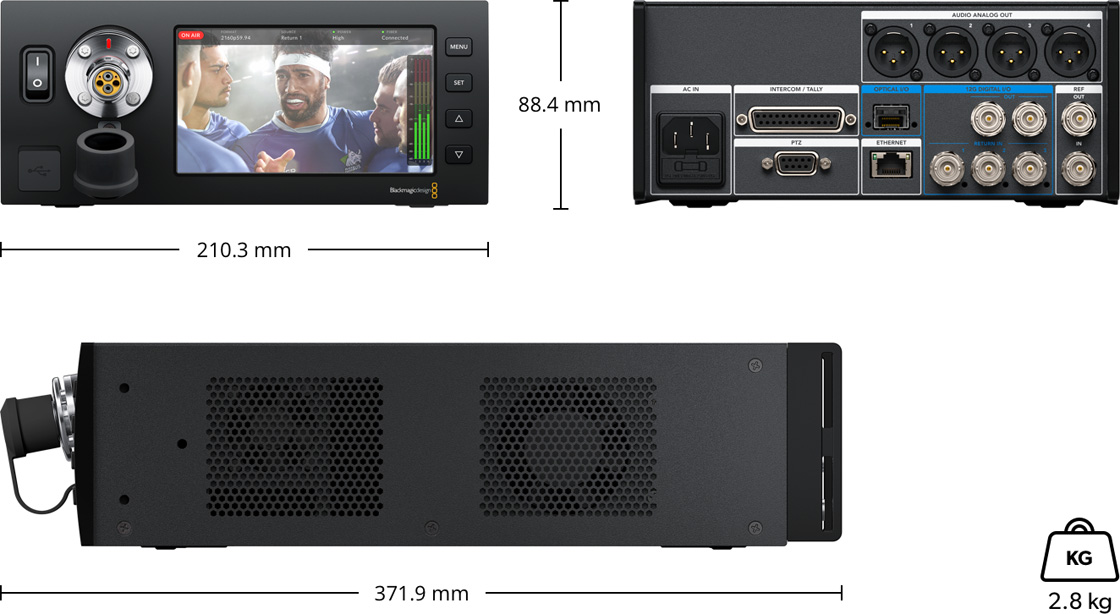 URSA Broadcast – 사양 | Blackmagic Design