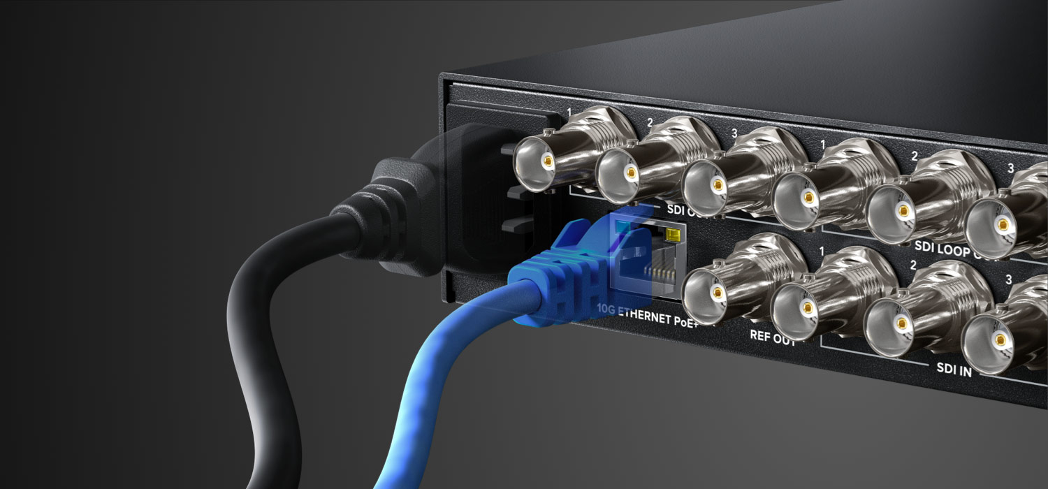 Blackmagic ip converter 2110, Blackmagic SMPTE 2110 IP Converter und ...