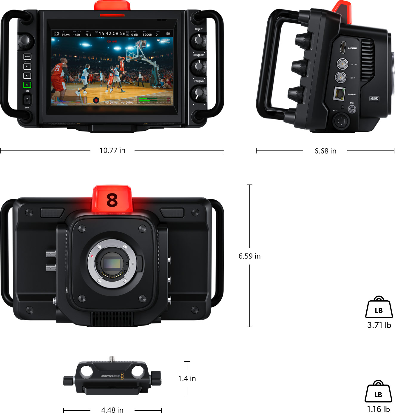 Blackmagic Studio Camera – Tech Specs | Blackmagic Design