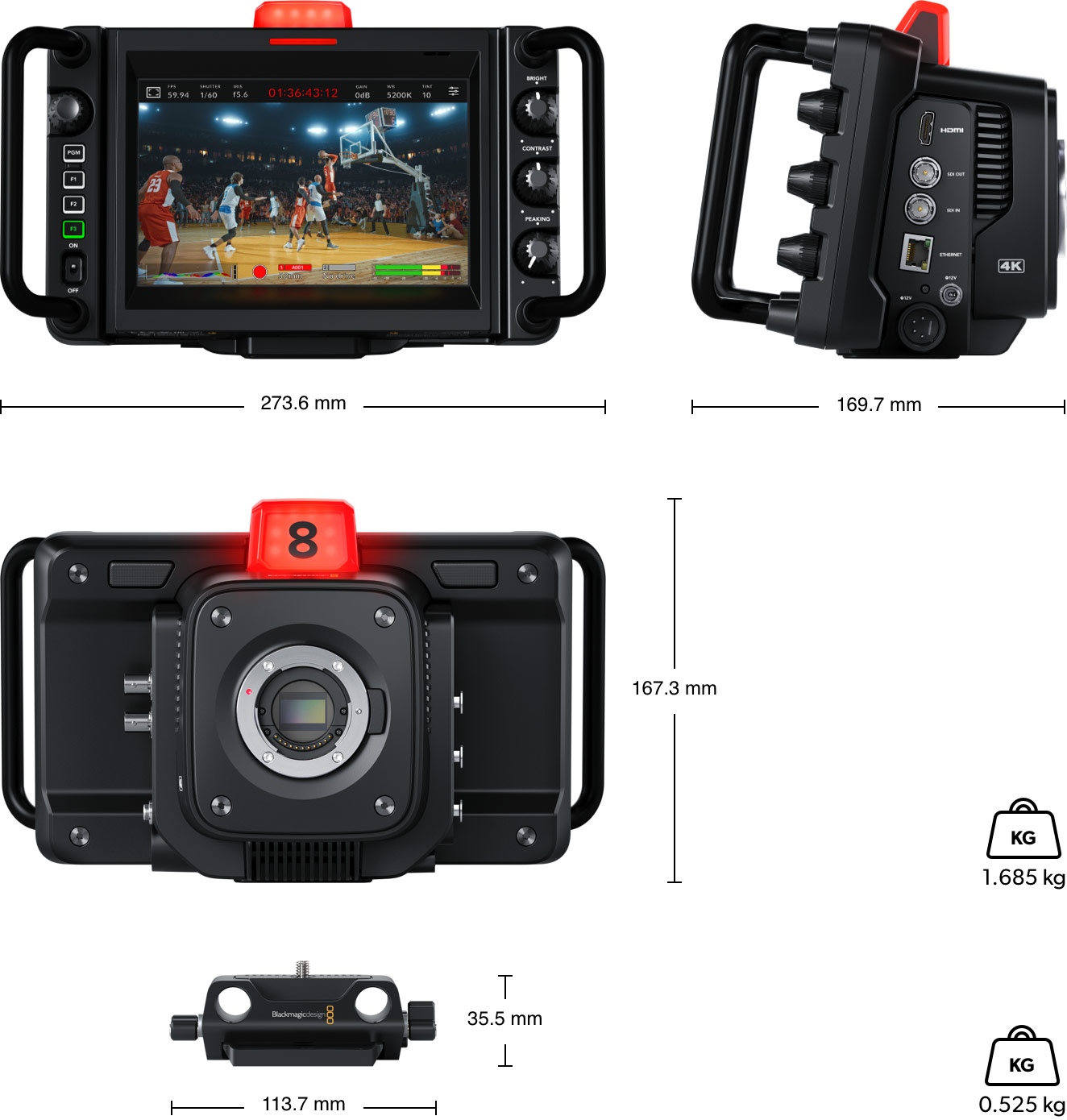 Blackmagic Design Studio Camera 4K Pro - Broadmedia