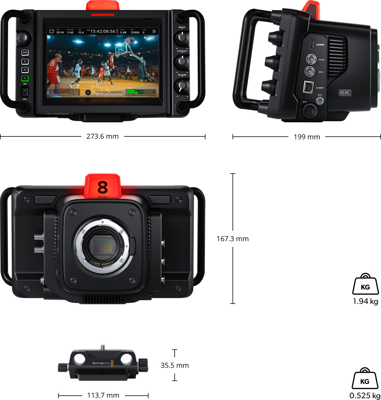 Blackmagic Studio Camera 6K Pro – AV ProfShop