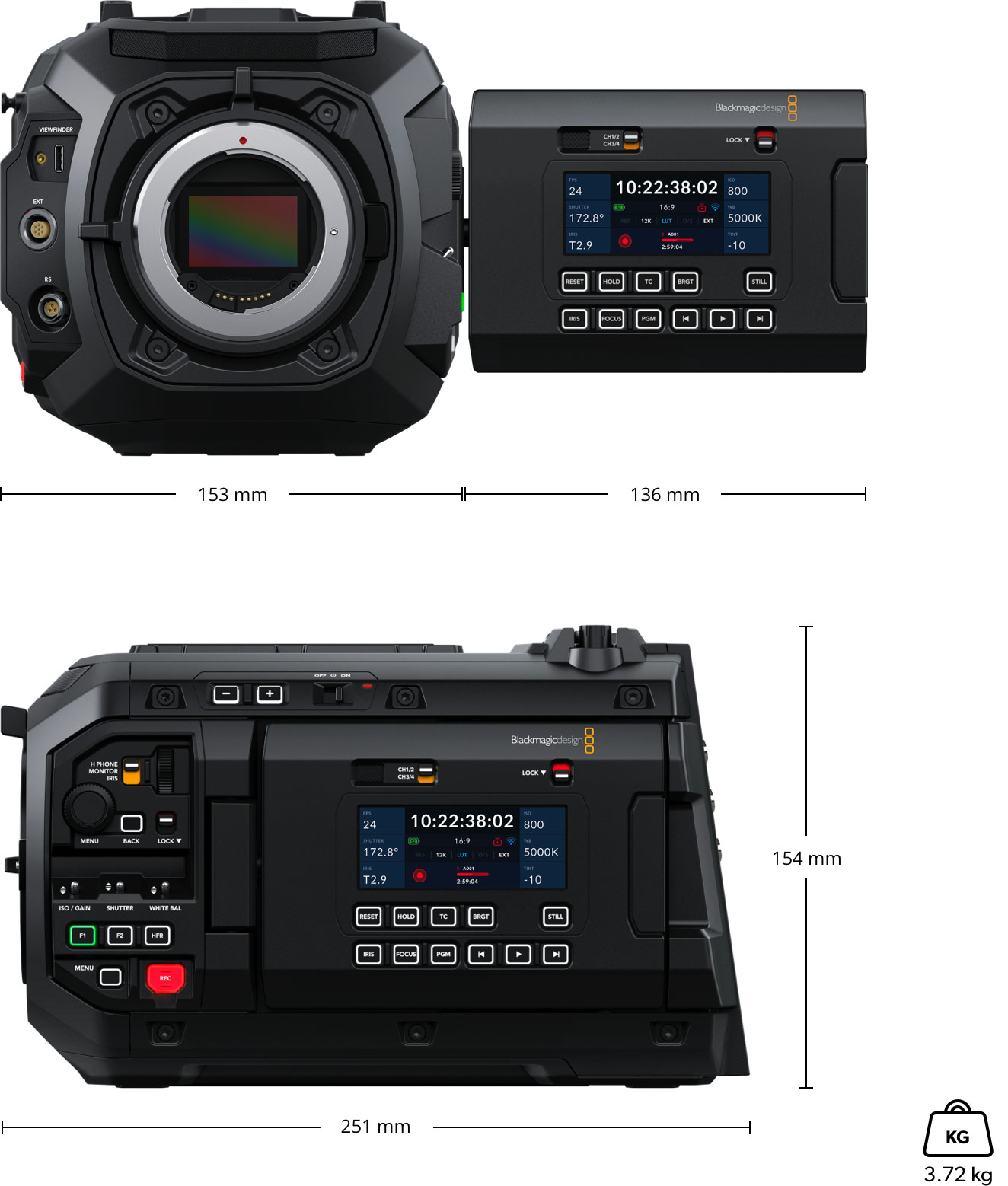 Blackmagic URSA Cine – Especificaciones | Blackmagic Design