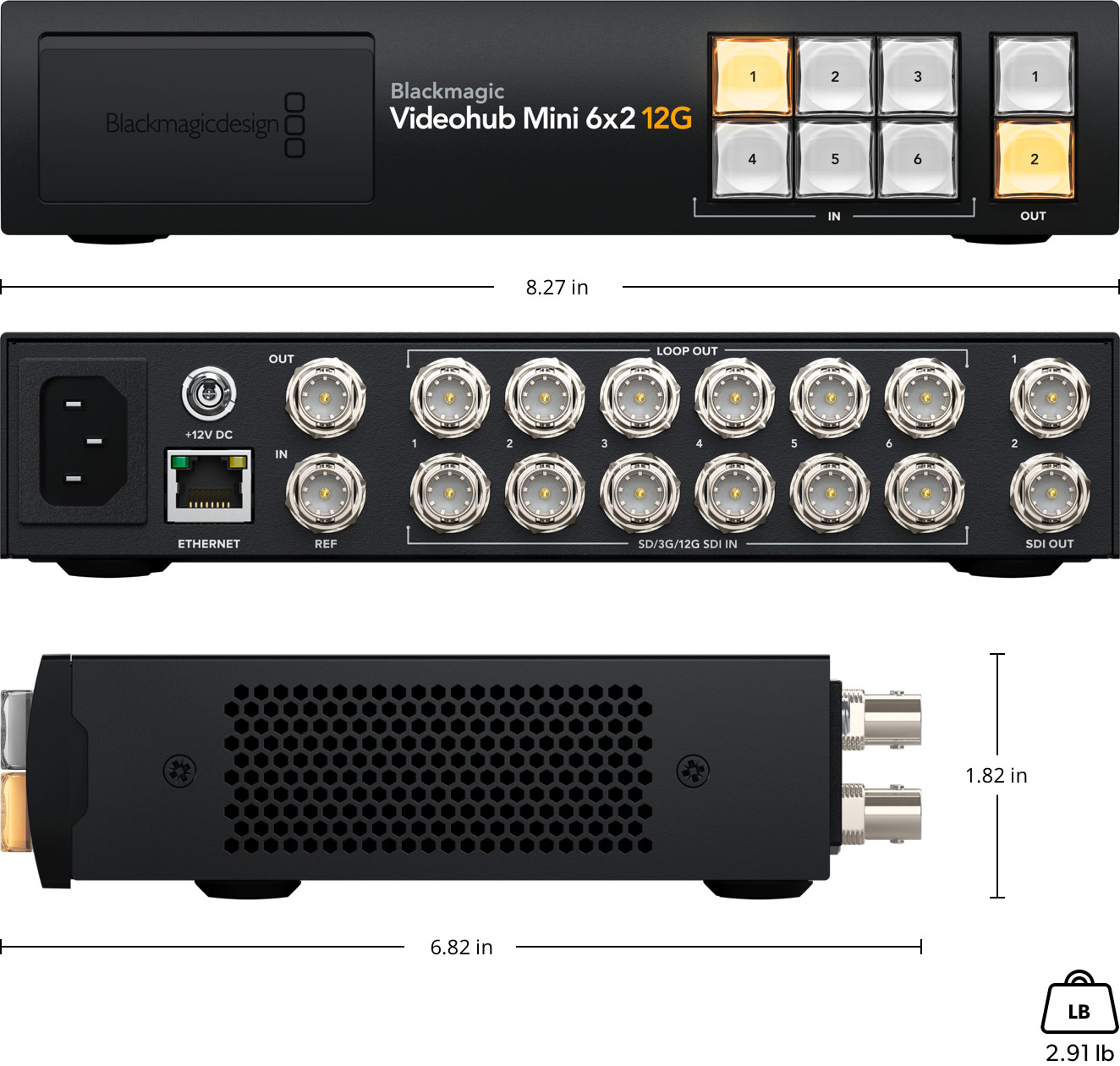 Blackmagic Videohub Mini – Tech Specs | Blackmagic Design