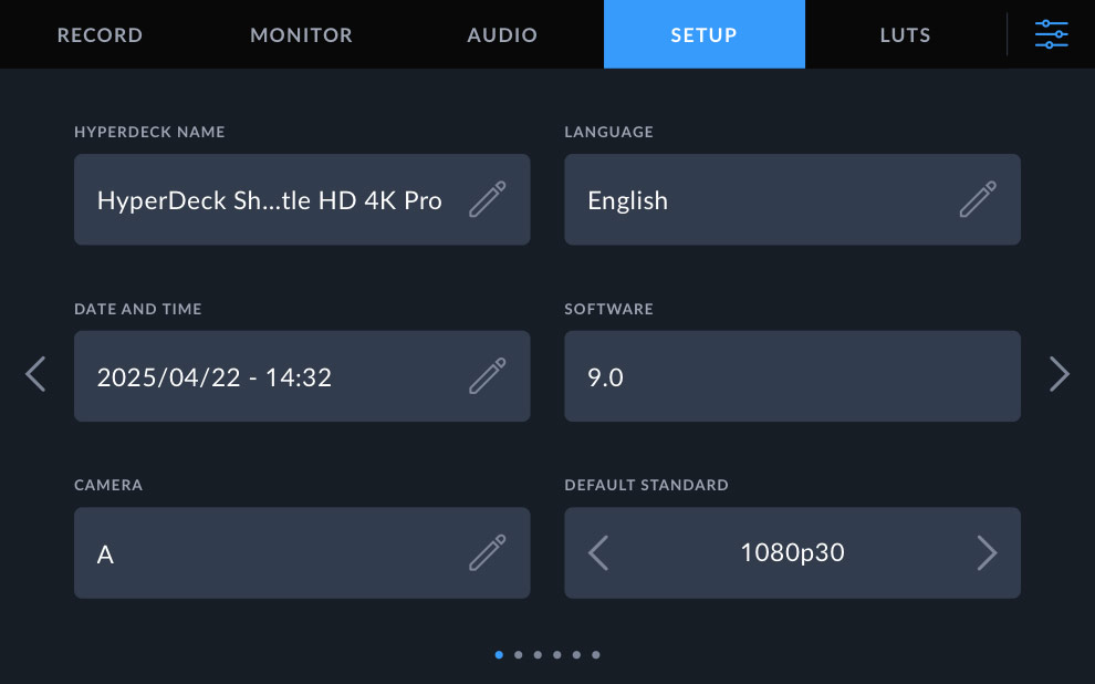 HyperDeck Shuttle – Blackmagic OS | Blackmagic Design