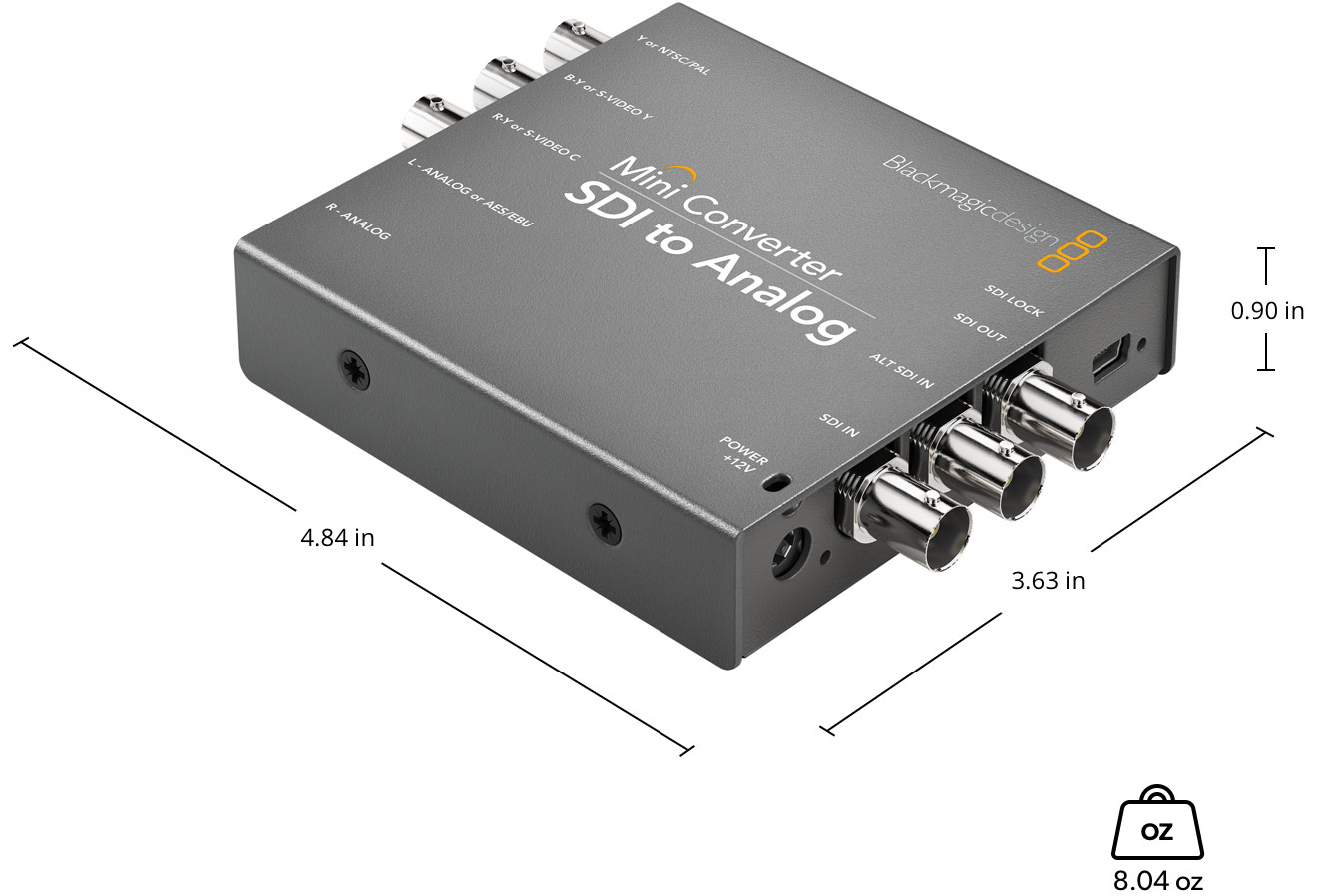 Mini Converters – Tech Specs | Blackmagic Design