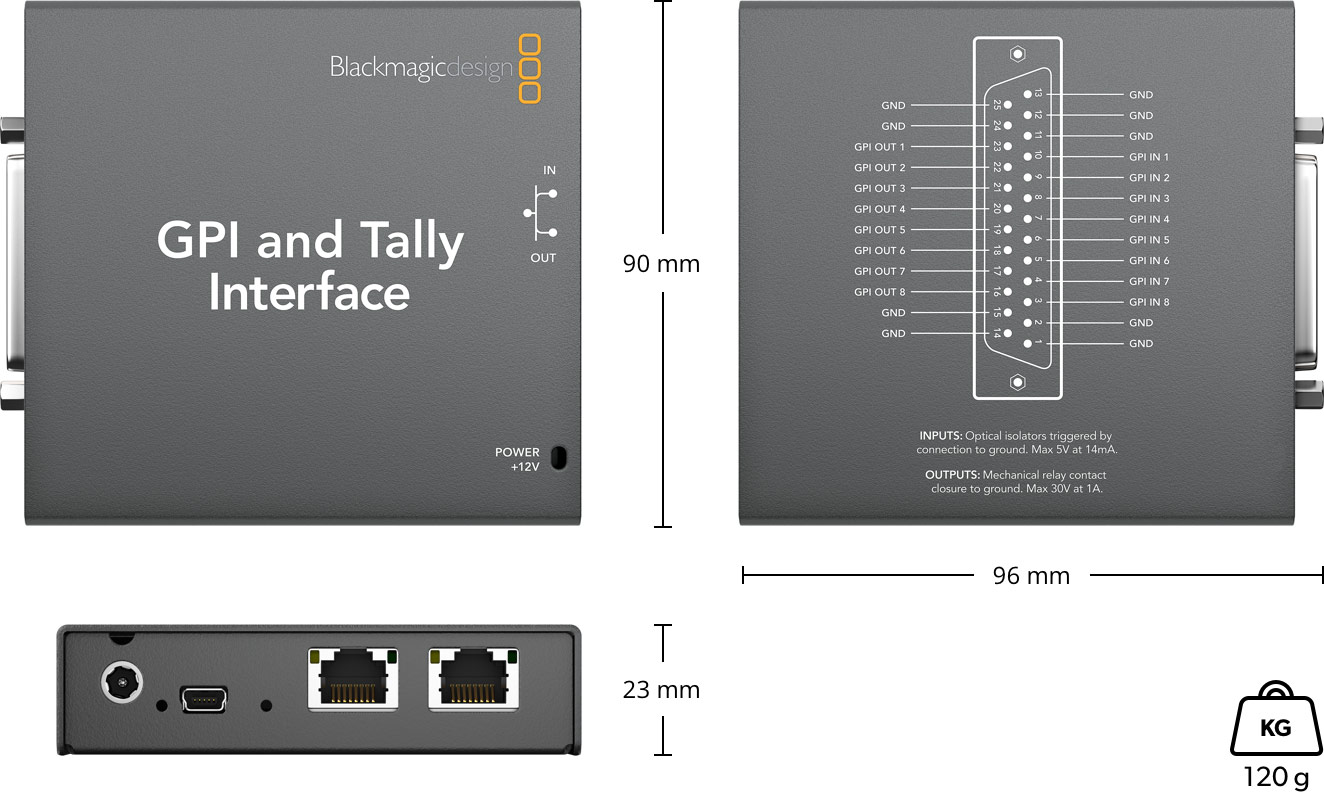 Blackmagic Design GPI and Tally Interface for ATEM Production Switchers ... Blackmagic Design GPI and Tally Interface for ATEM Production Switchers ...